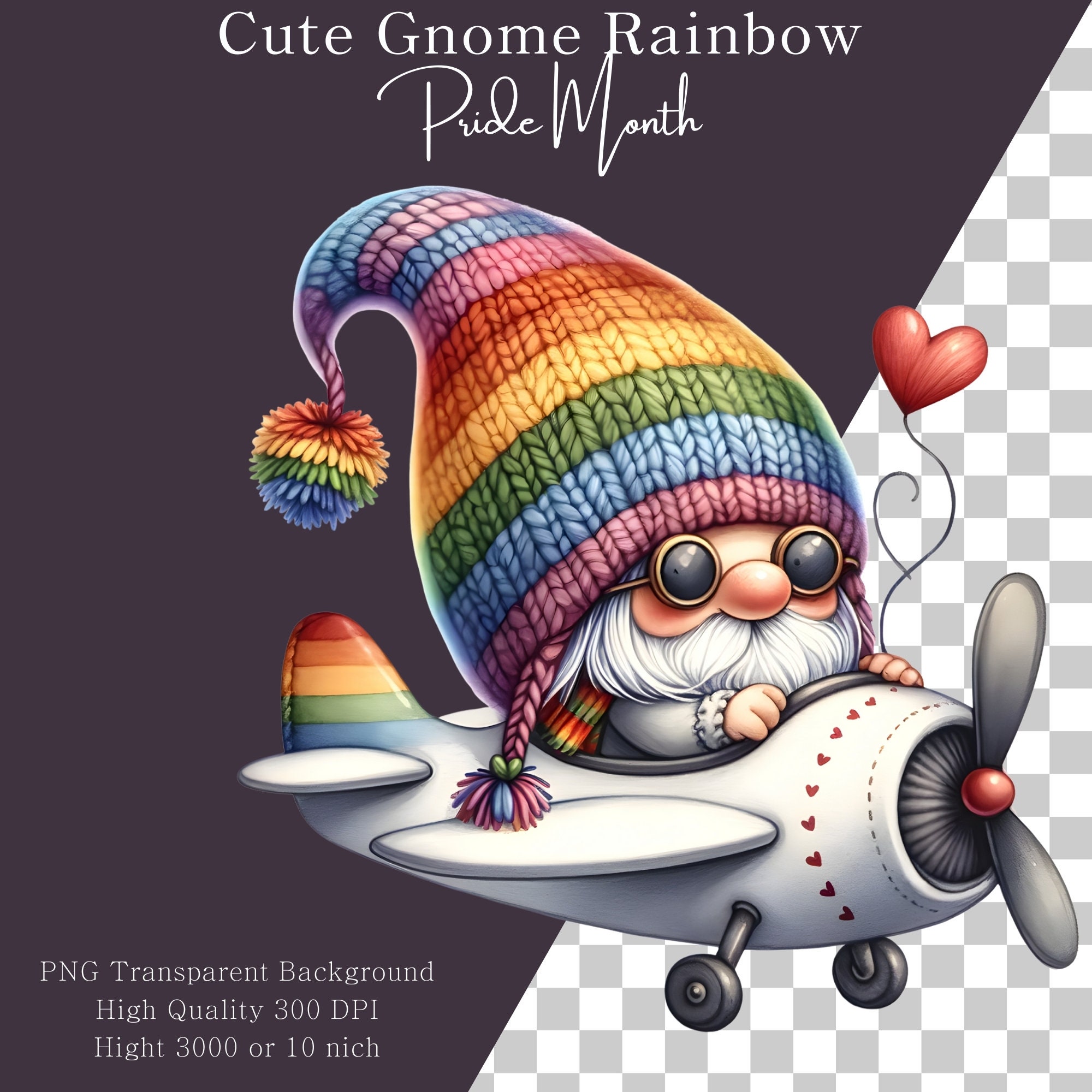 Pride Gnome Watercolor Clipart, Gnome Pride Month, LGBTQ Gnome, Couple ...