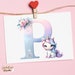 Whimsical Unicorn Watercolor Alphabet & Numbers Clipart - Digital PNG ...