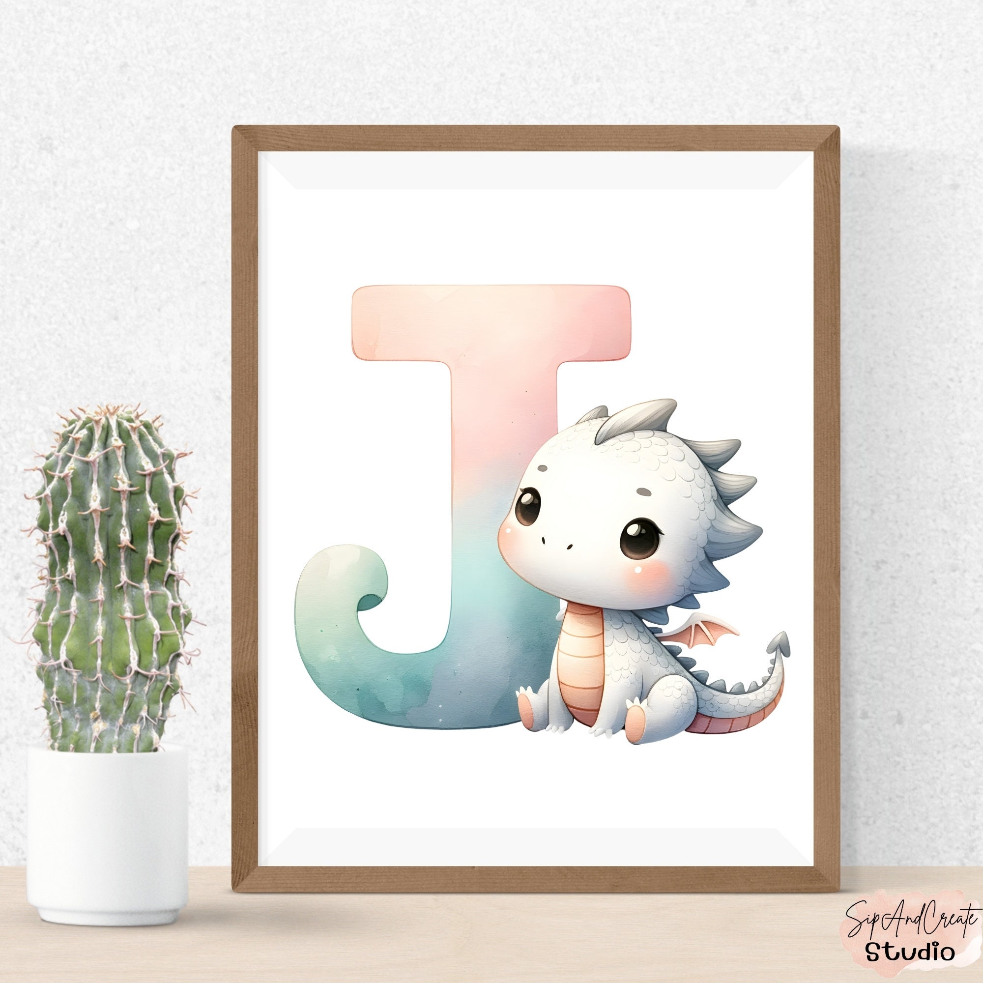 Dragon Alphabet and Numbers Clipart, Cute Dragon Clipart, Dragon ...