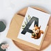 Woodland Animals Alphabet & Number Clipart - Digital Download ...