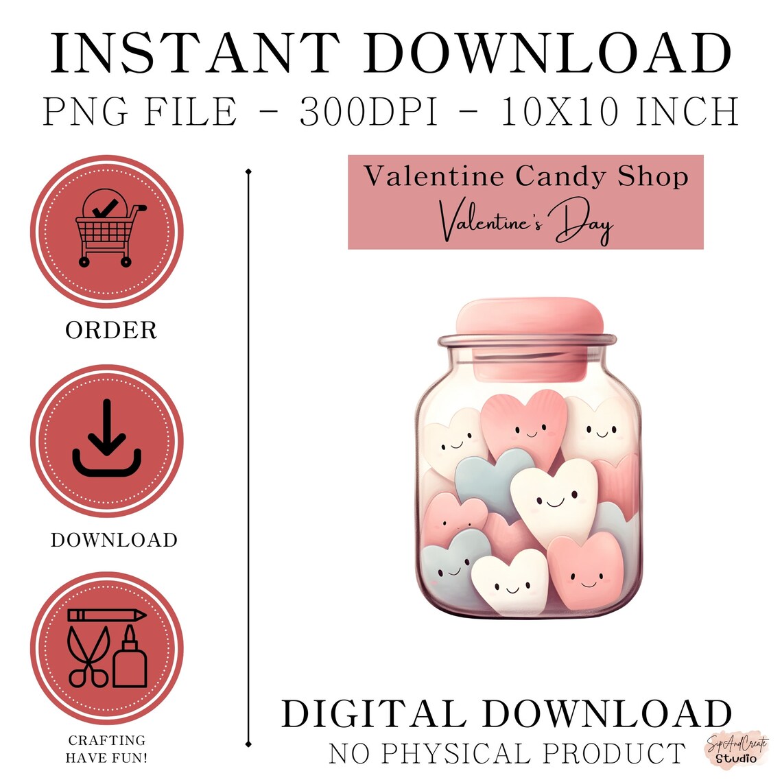 Valentine Shop Clipart, Valentine Candy PNG, Teddy Bear Love PNG, Heart ...