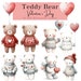 Teddy Bear Valentine Clipart, Cute Teddy Bear PNG, Teddy Bear ...