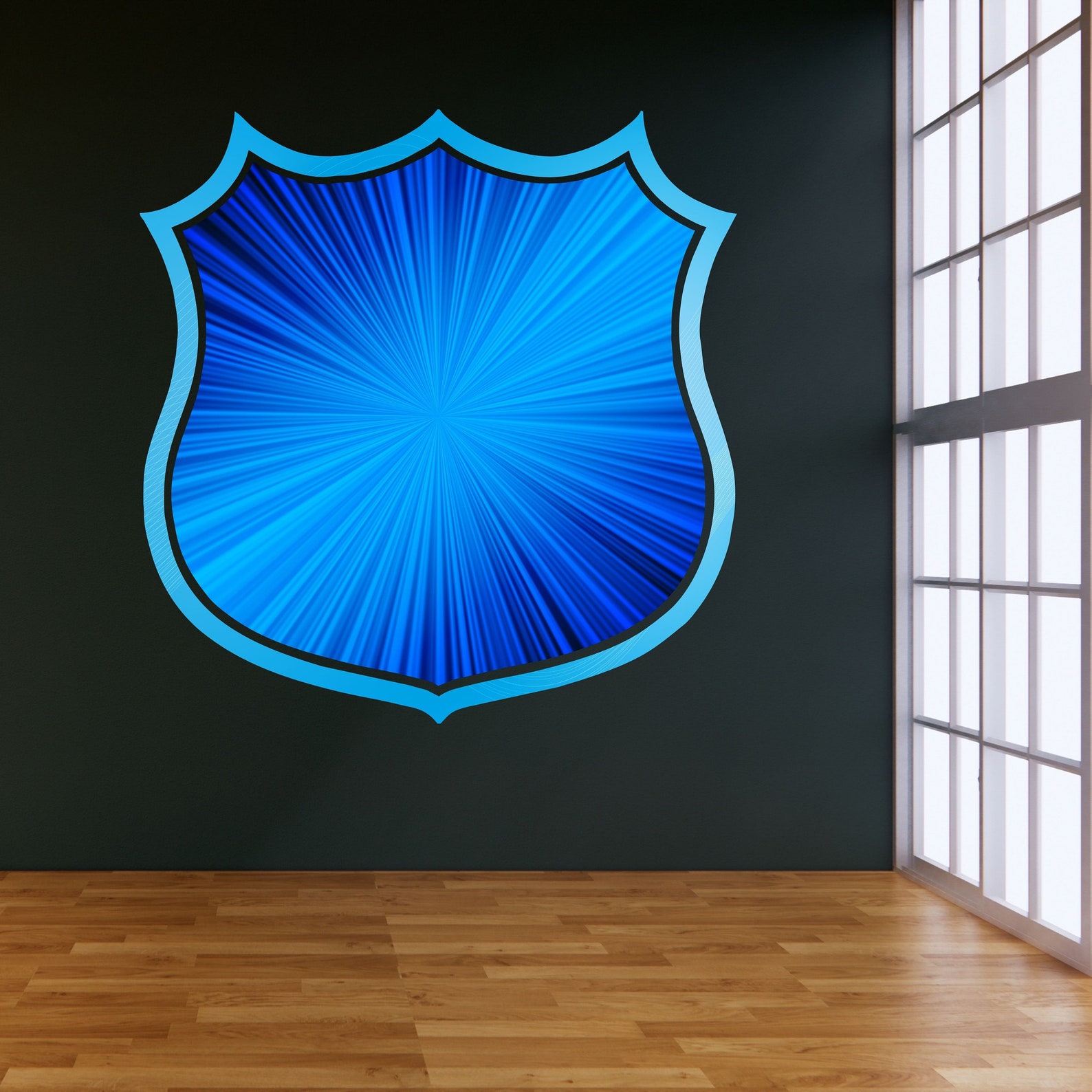 Security Shield Canva Frames: Emblem Template Bundle (digital Download ...