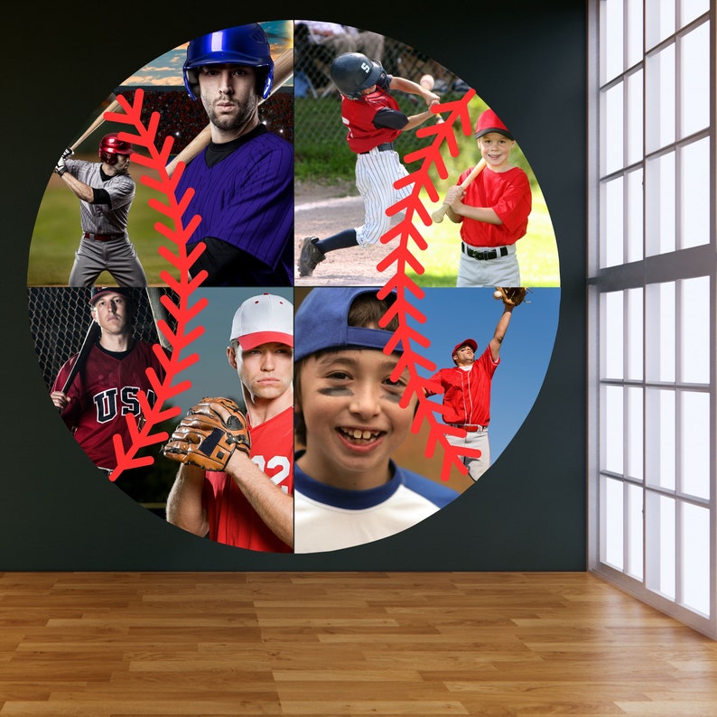 Baseball Photo Collage Canva Frame Template Bundle,8 Pcs Inside Photo ...