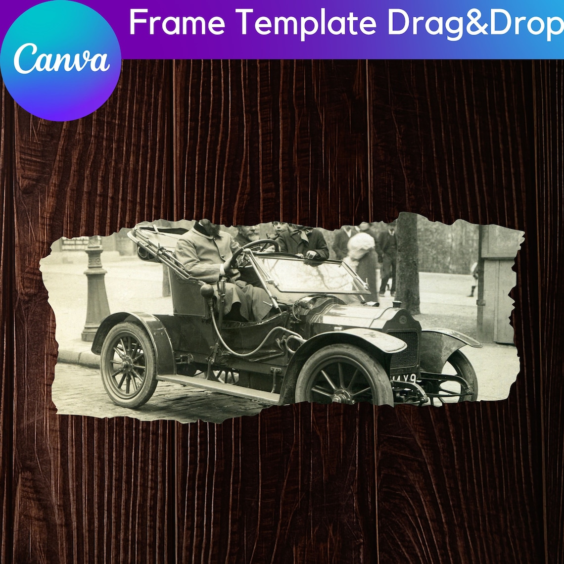 16 Torn Paper Border Canva Frames Bundle,easy Drag and Drop,editable ...