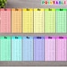 Pastel Multiplication Chart 1-12: Educational Printable (PDF, PNG) - Etsy
