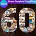 60 Sixty Number Collage Canva Frame Template,editable Canva for a ...