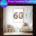 60 Sixty Number Collage Canva Frame Template,editable Canva for a ...