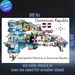 Dominican Republic Map Photo Collage, Travel Memory Canva Template ...