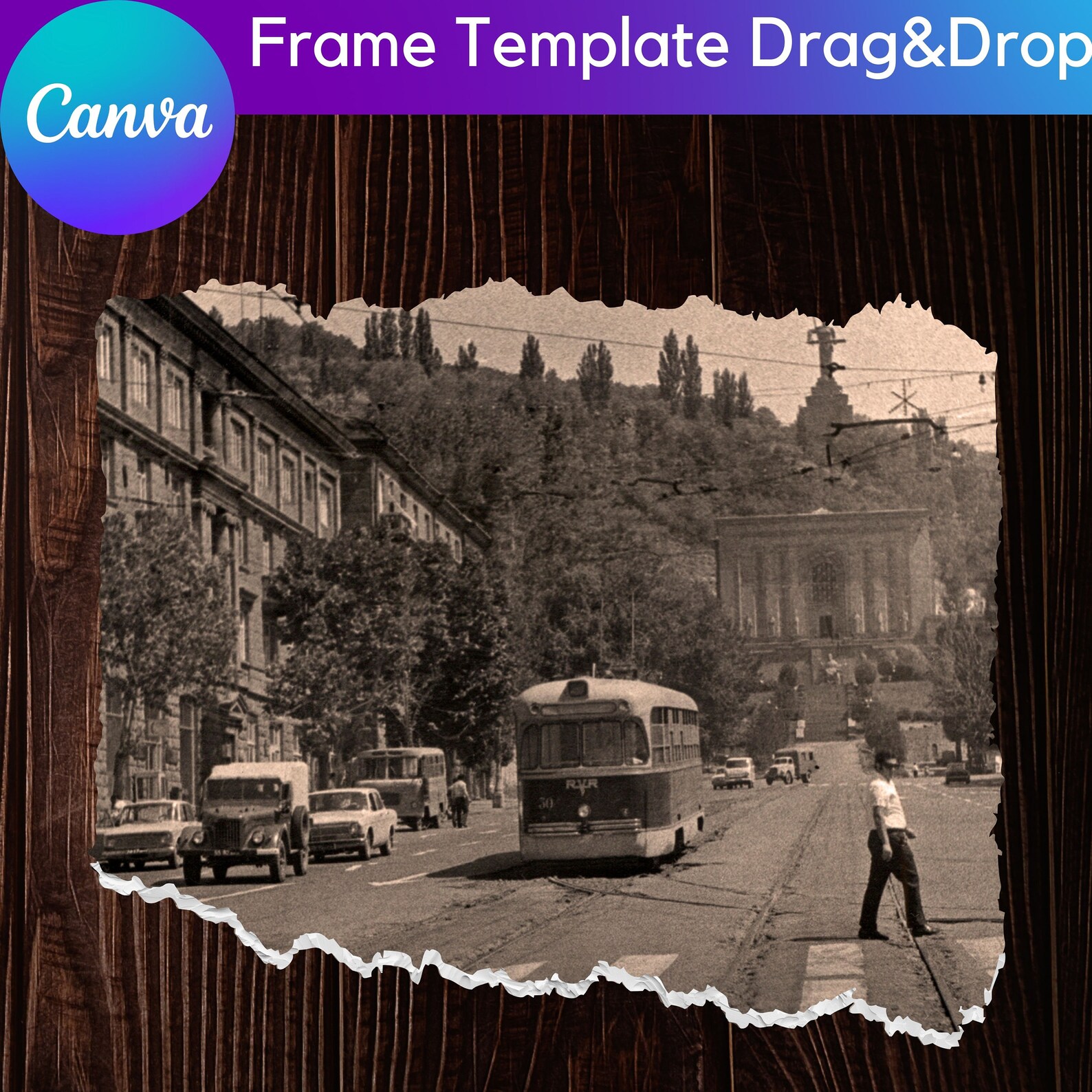 16 Torn Paper Border Canva Frames Bundle,easy Drag and Drop,editable ...