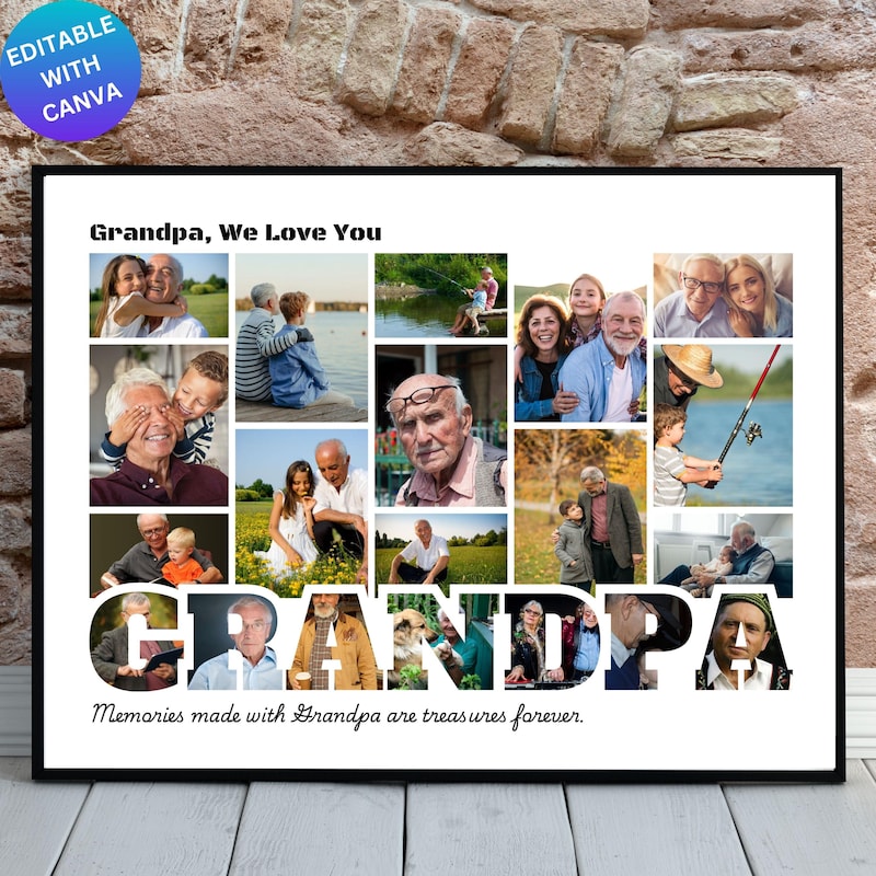 Grandpa Photo Frame - Etsy