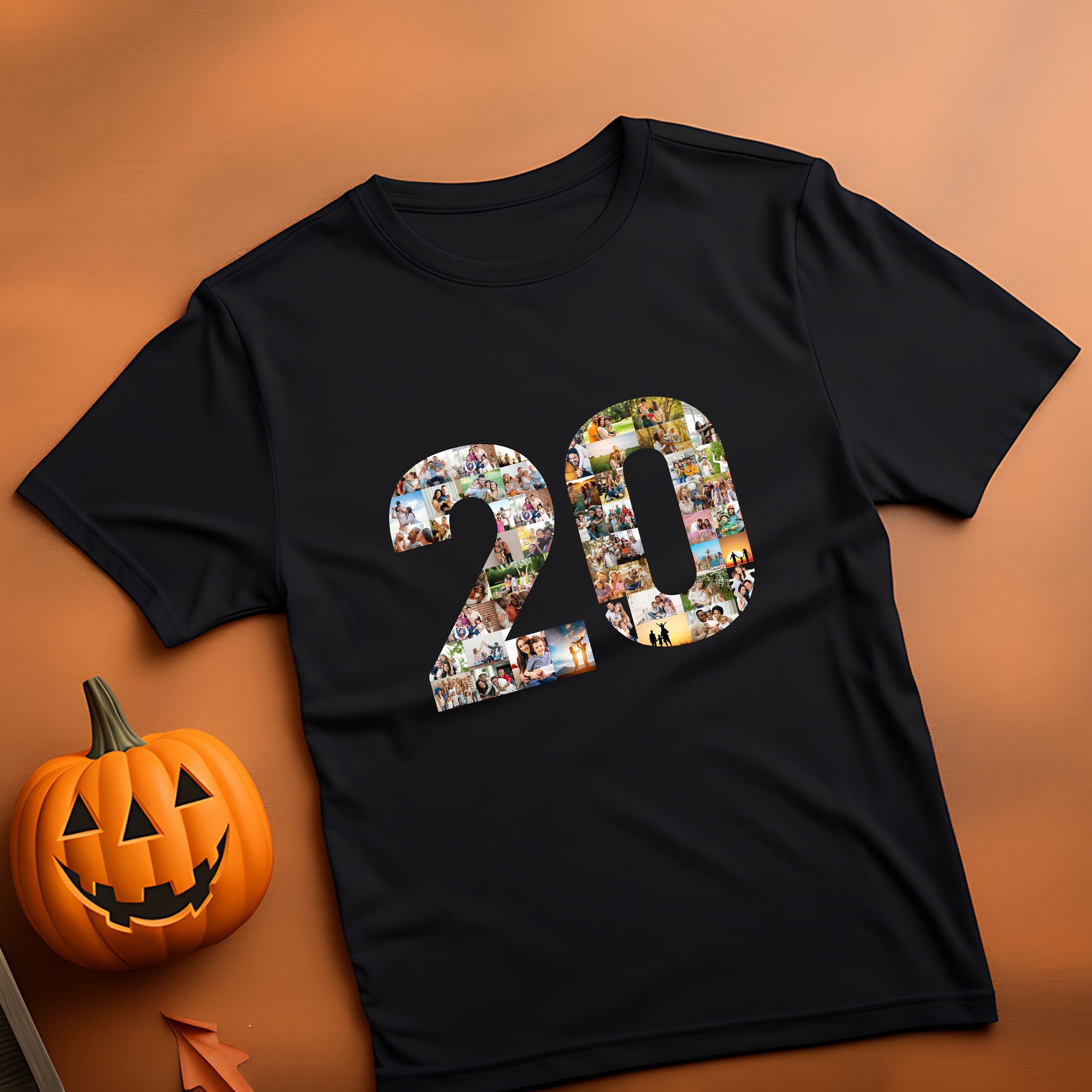 20 Twenty Number Collage Canva Frame Template,editable Canva for a ...