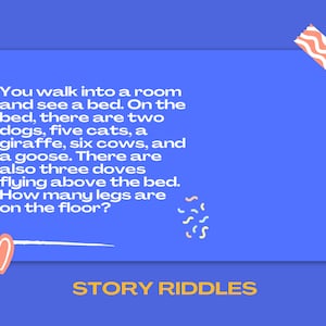 Riddle Game: Brain Teasers for Kids, Teens, Adults (printable PDF) - Etsy