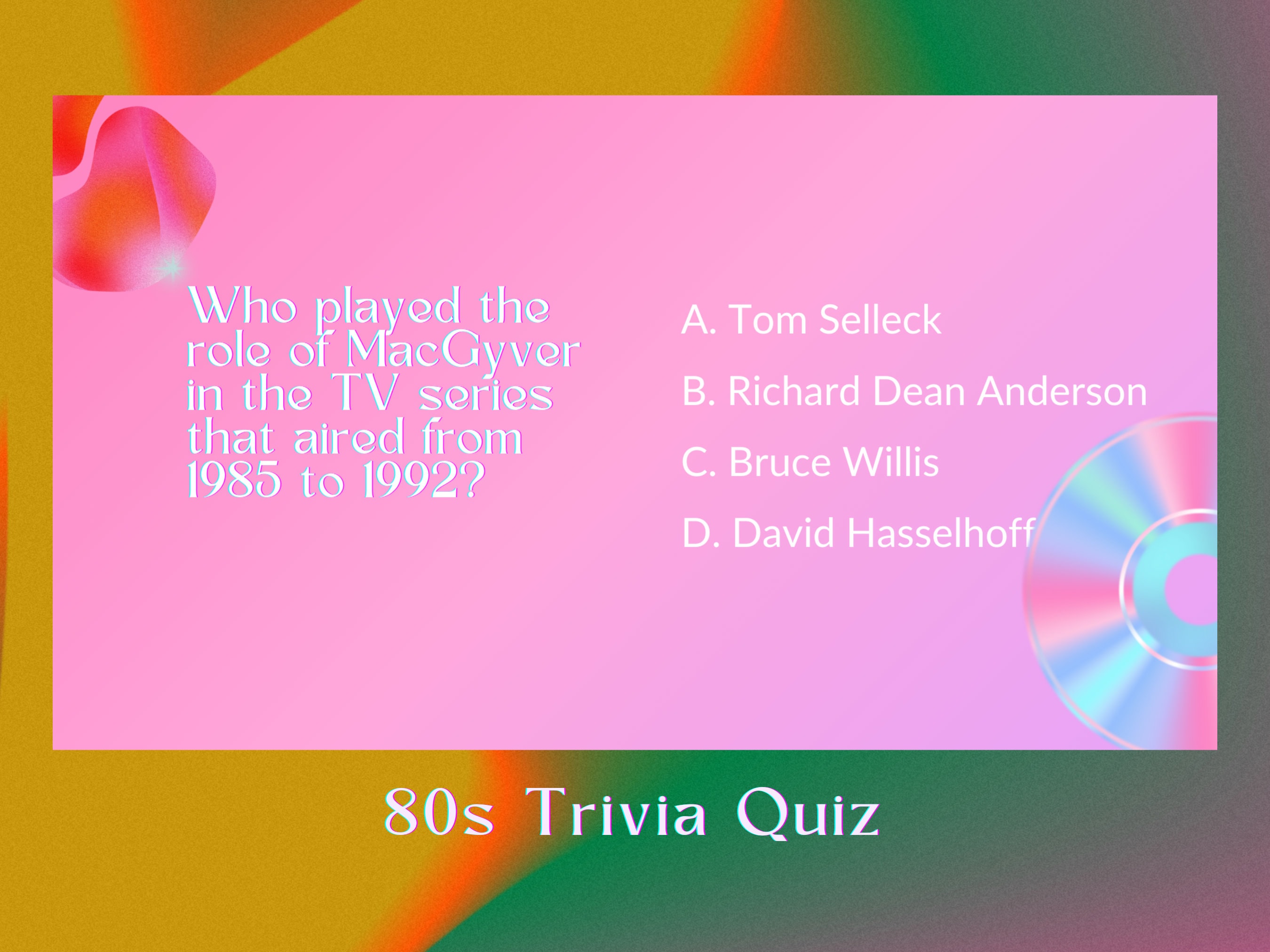 80s Party Game | 80s Music Game | 80s Movies Game | 80s TV Show & 80s ...