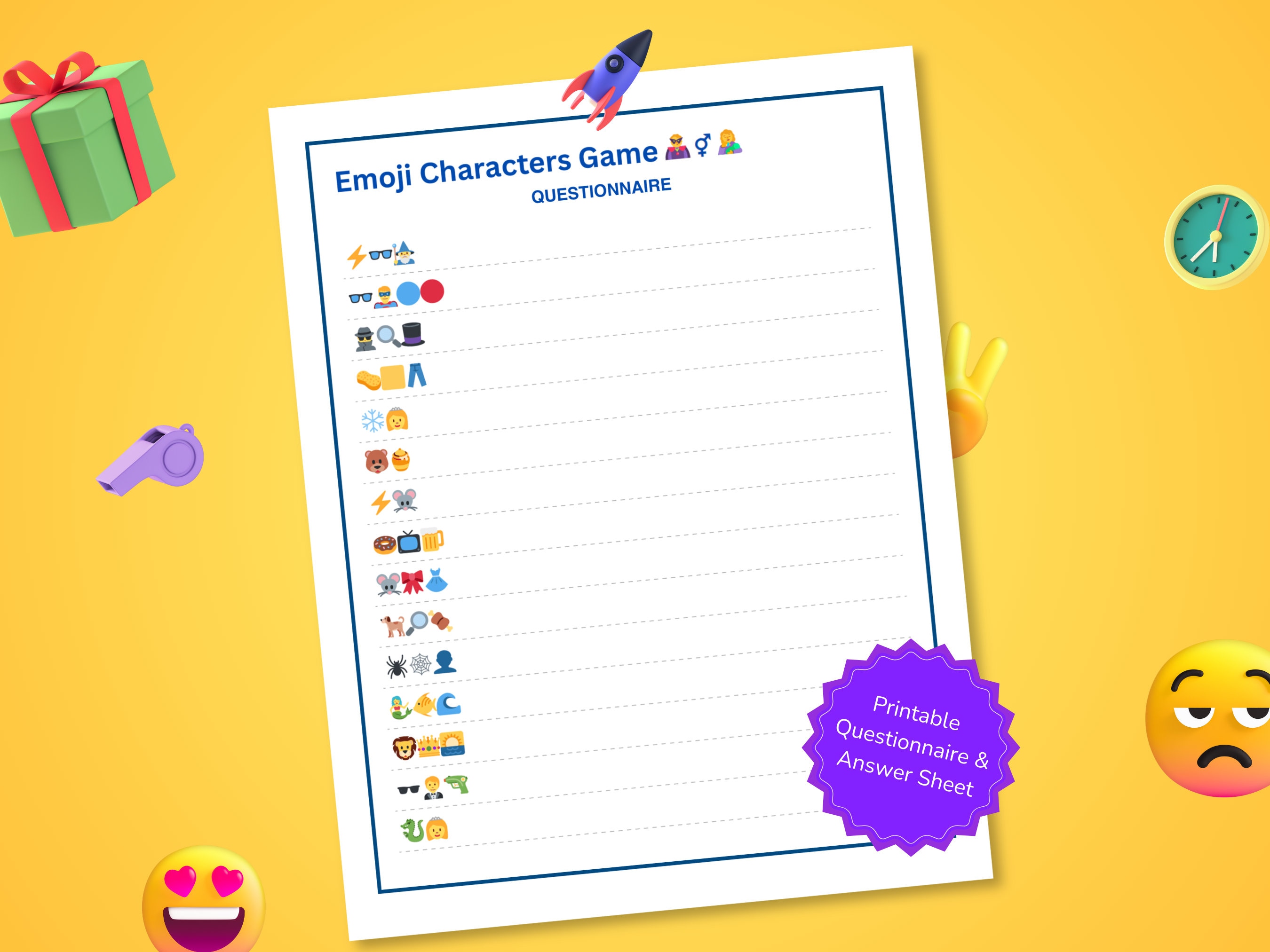 Emoji Characters Trivia Emoji Characters Game Guess the Character Emoji ...