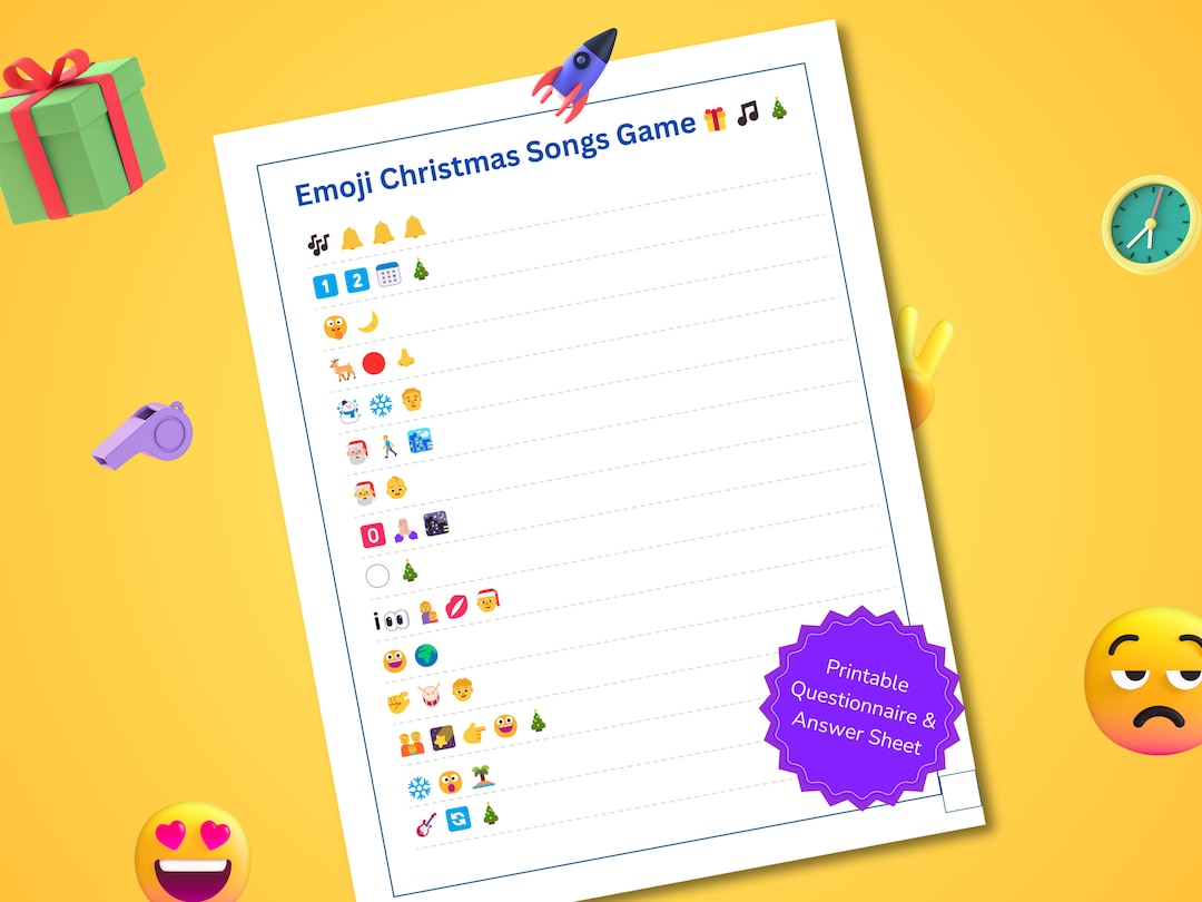 Christmas Song Emoji Game Christmas Song Emoji Quiz Christmas Song ...