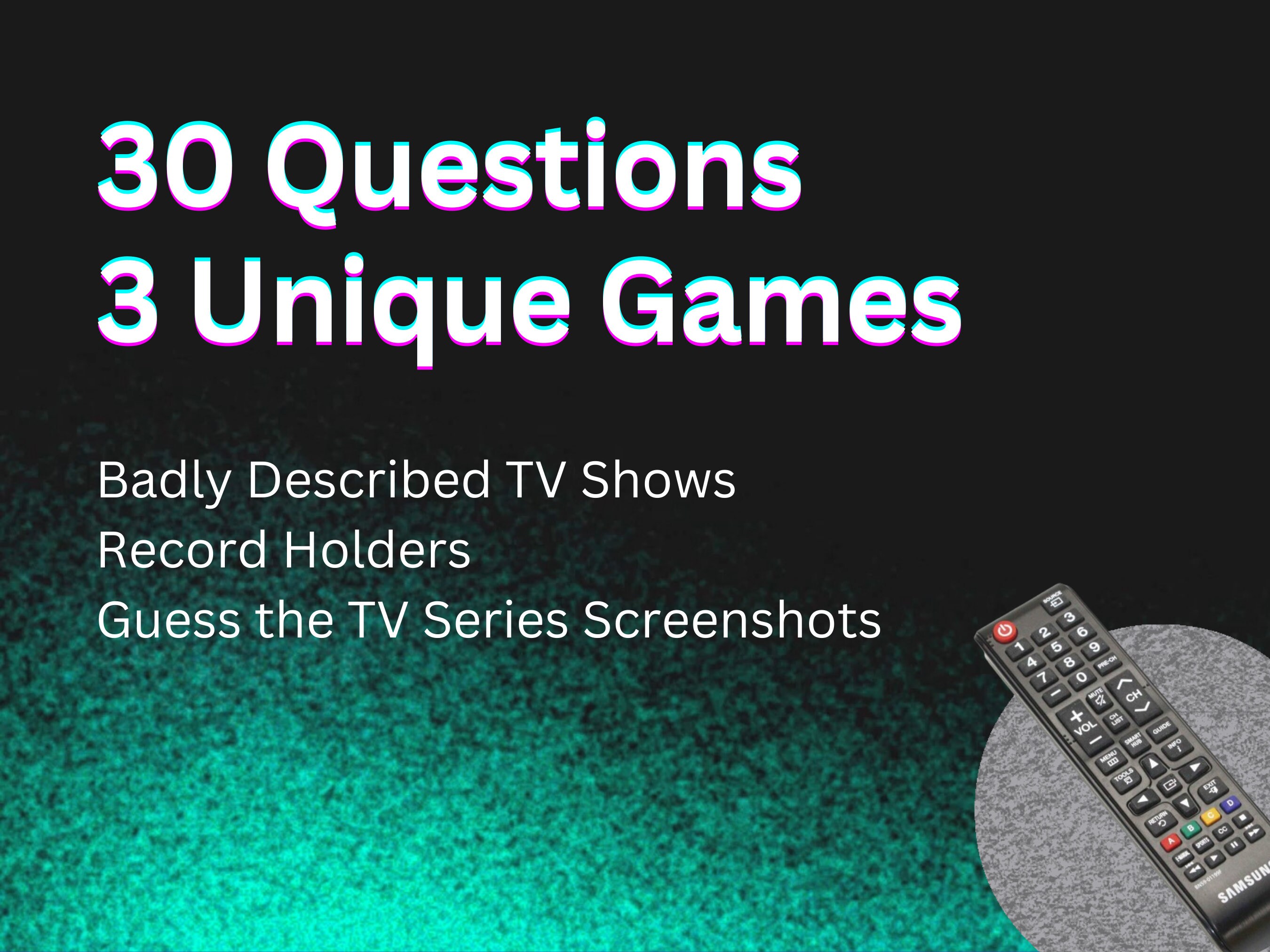 TV Shows Game | Television Game | TV Series Game Quiz | Comedy TV Show ...