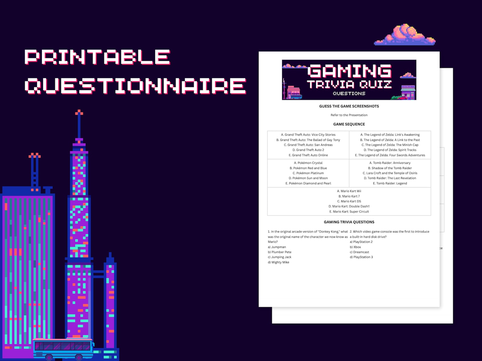 Gaming Trivia | Gaming Quiz | Gaming Trivia Quiz | Retro Gaming Game ...