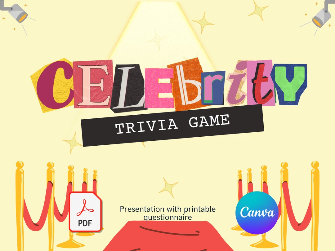 Celebrity Trivia Game: Name the Baby Pics, Hollywood Party (digital ...