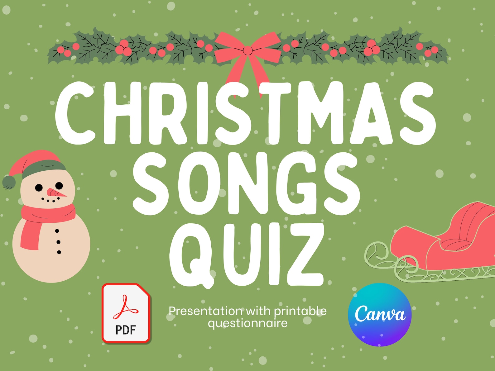 Christmas Song Game Christmas Song Quiz Christmas Song Trivia Game ...