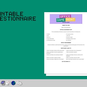 Office Party Games | Printable Office Game | Fun Office Work Game ...