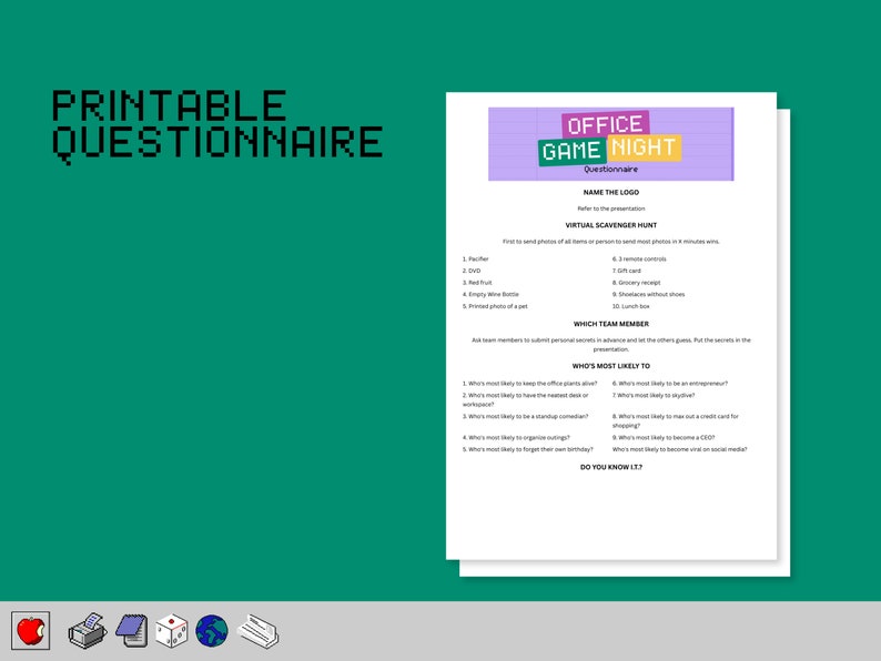 Office Party Games | Printable Office Game | Fun Office Work Game ...