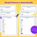 Emoji Pictionary Game Bundle: Movies, TV, Songs (digital Download) - Etsy