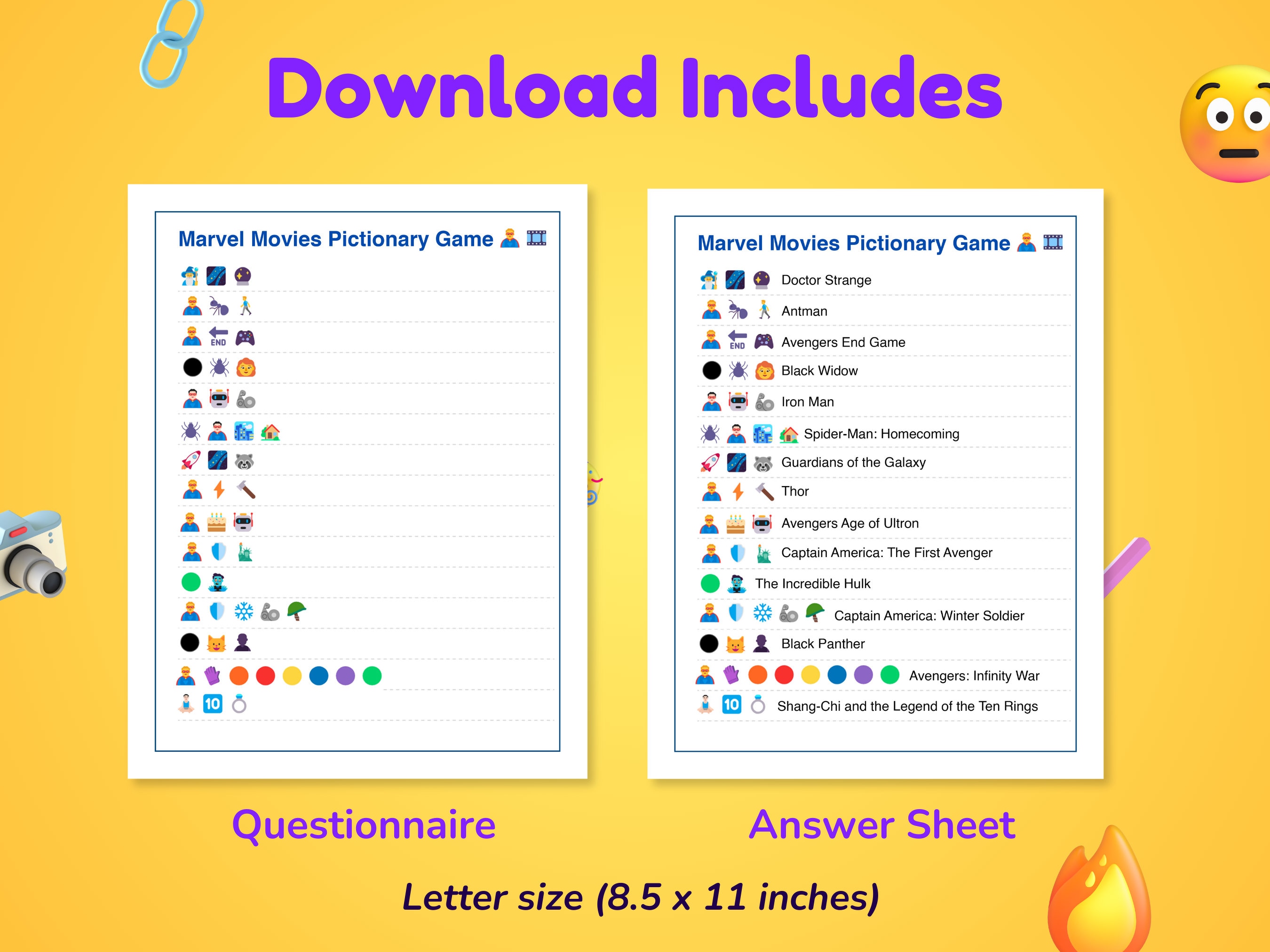 Marvel Game | Avengers Game | Marvel Movies Game | MCU Emoji Quiz ...