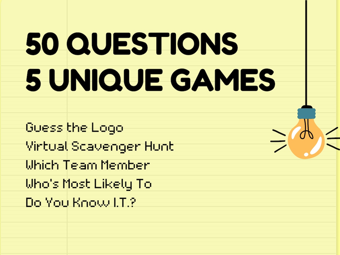 Office Party Games Printable Office Game Fun Office Work Game Virtual ...