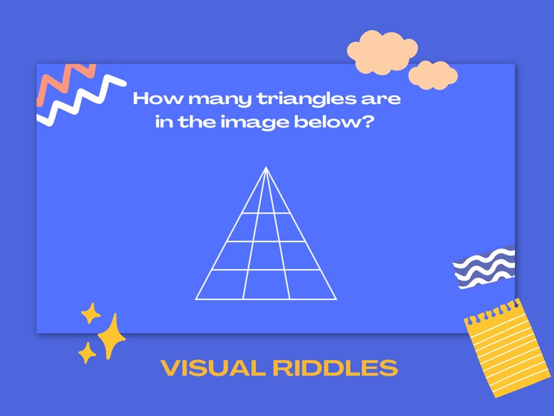 Riddle Game: Brain Teasers for Kids, Teens, Adults (printable PDF) - Etsy