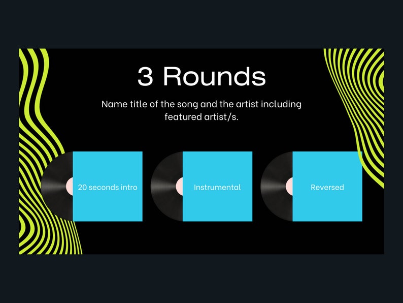 Name That Tune: Song Trivia Game (digital Download) - Etsy