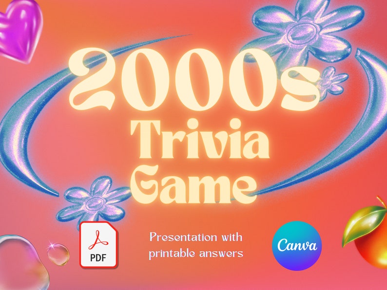 2000s Party Game | Y2K Party | Y2K Music Game | 2000s TV Shows Trivia ...