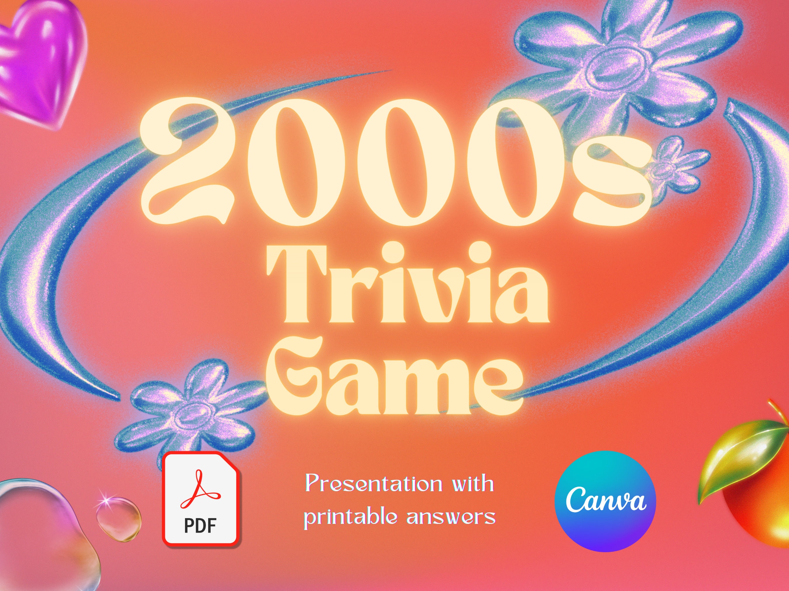 2000s Party Game | Y2K Party | Y2K Music Game | 2000s TV Shows Trivia ...