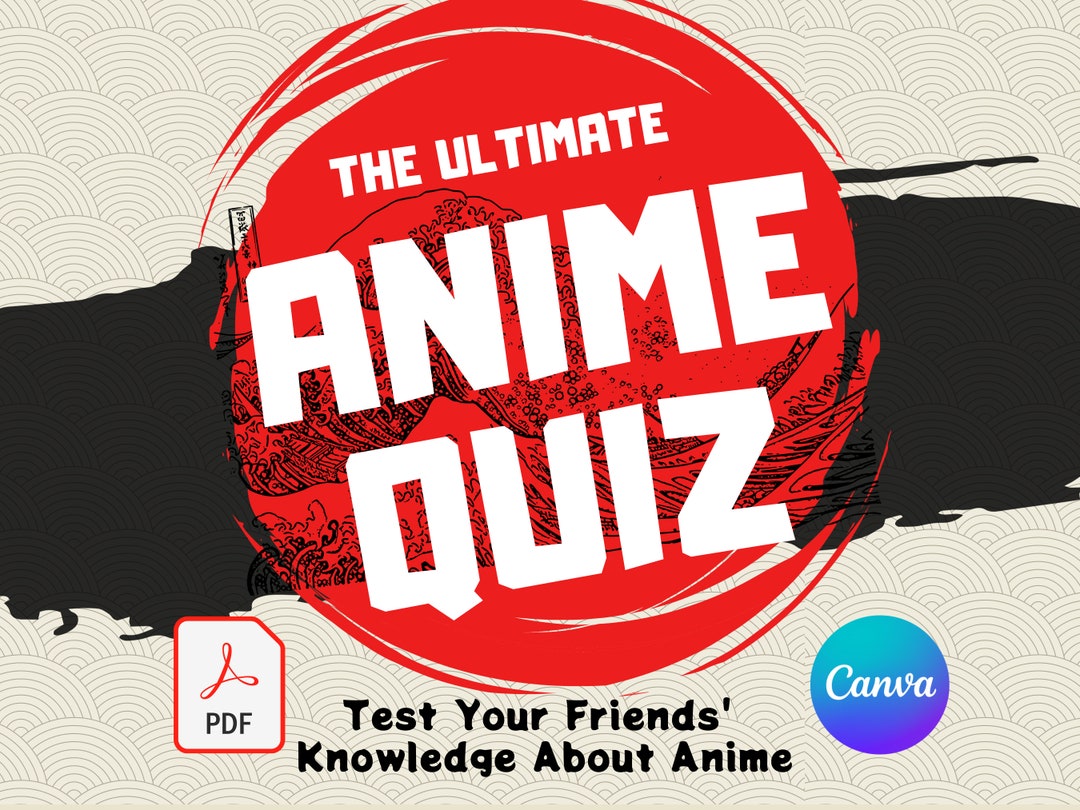 The Ultimate Anime Quiz | Anime Party Game | Anime Party Themed Game ...