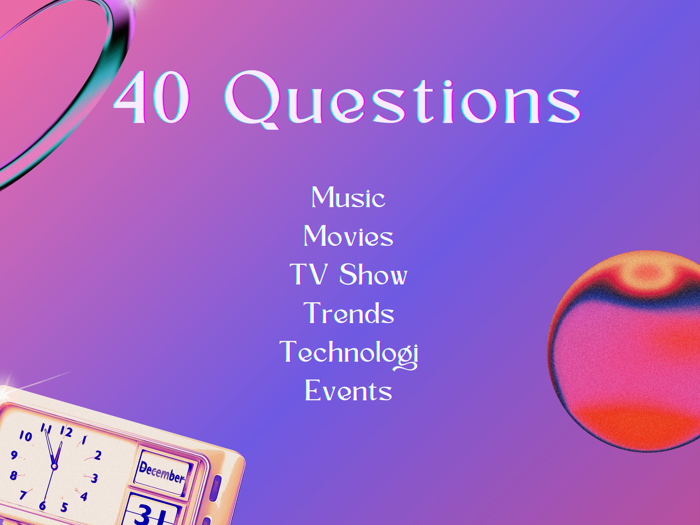 80s Party Game 80s Music Game 80s Movies Game 80s TV Show & 80s Trends ...