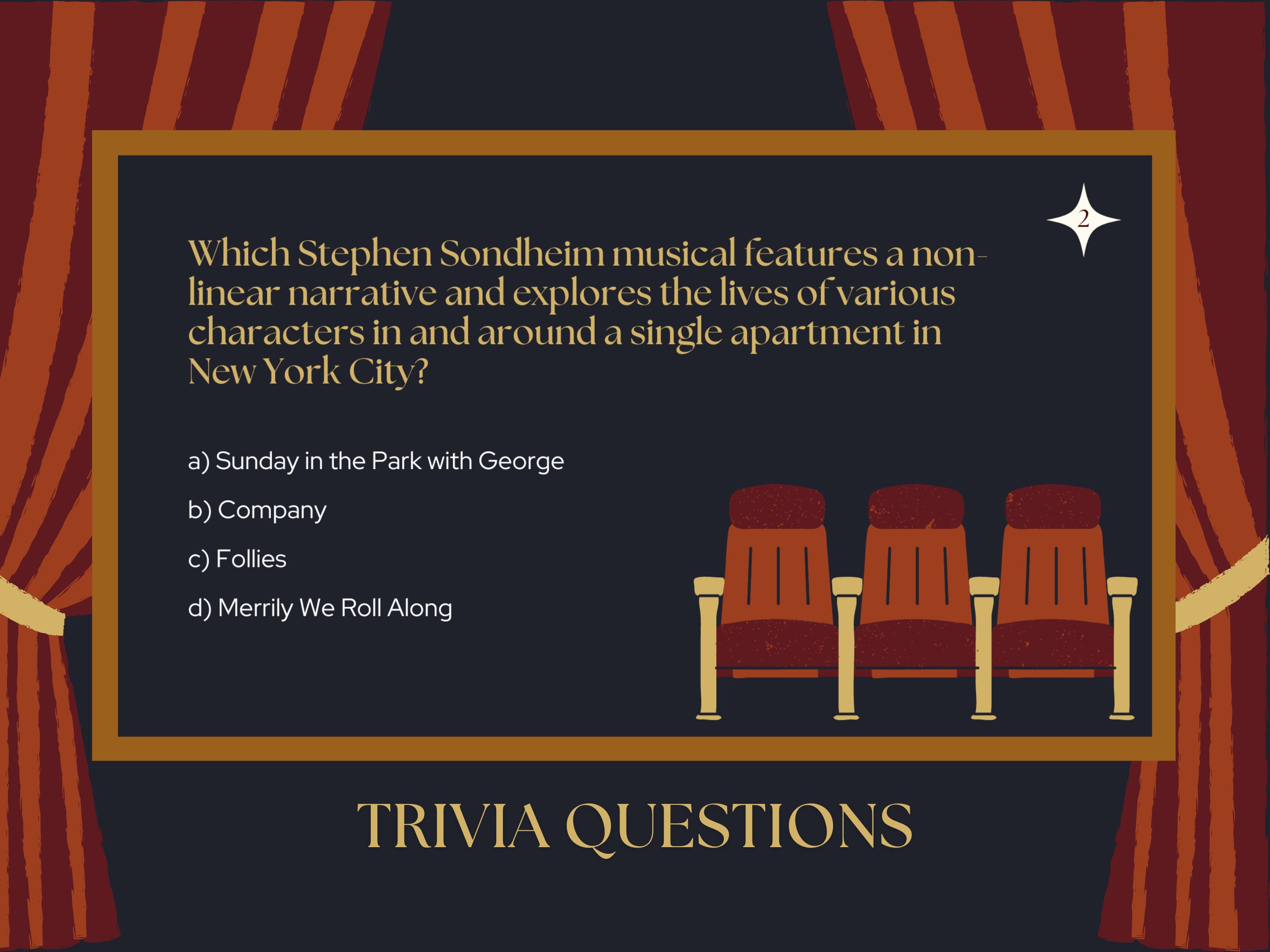 Musical Theater Trivia Game: Party Quiz (digital Download) - Etsy