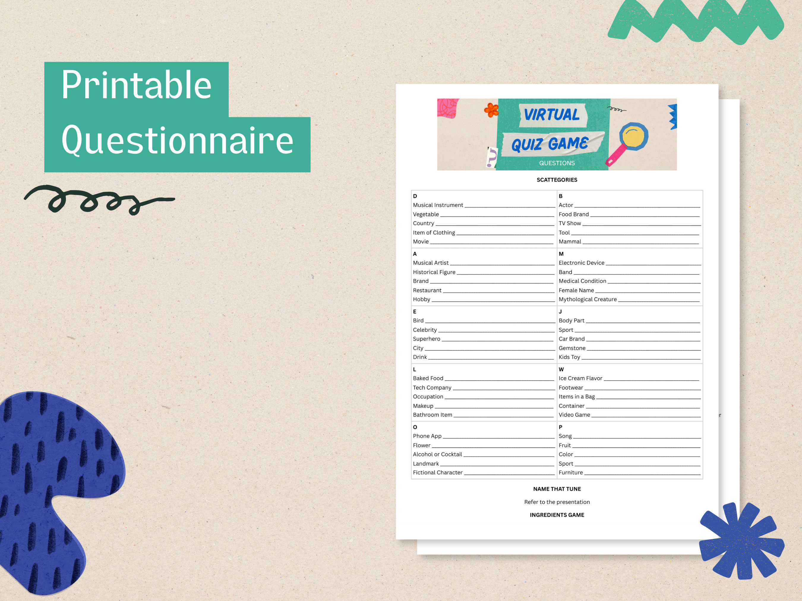 Virtual Games Night | Party Games Digital | Virtual Trivia Party ...