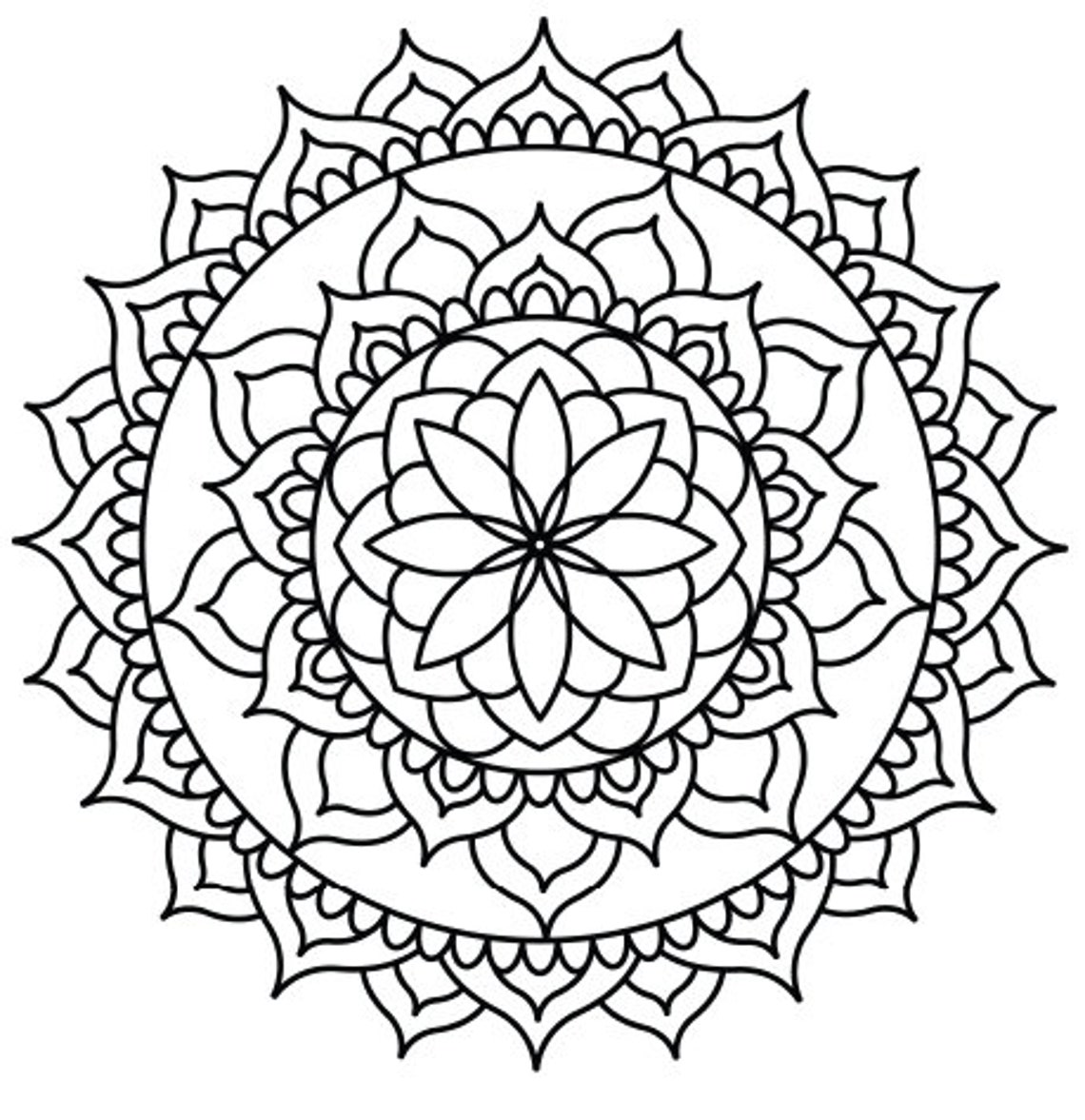 30 Pages Mandala Coloring Pages - Etsy
