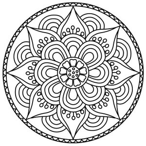 30 Pages Mandala Coloring Pages - Etsy
