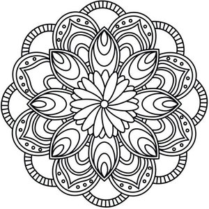 30 Pages Mandala Coloring Pages - Etsy
