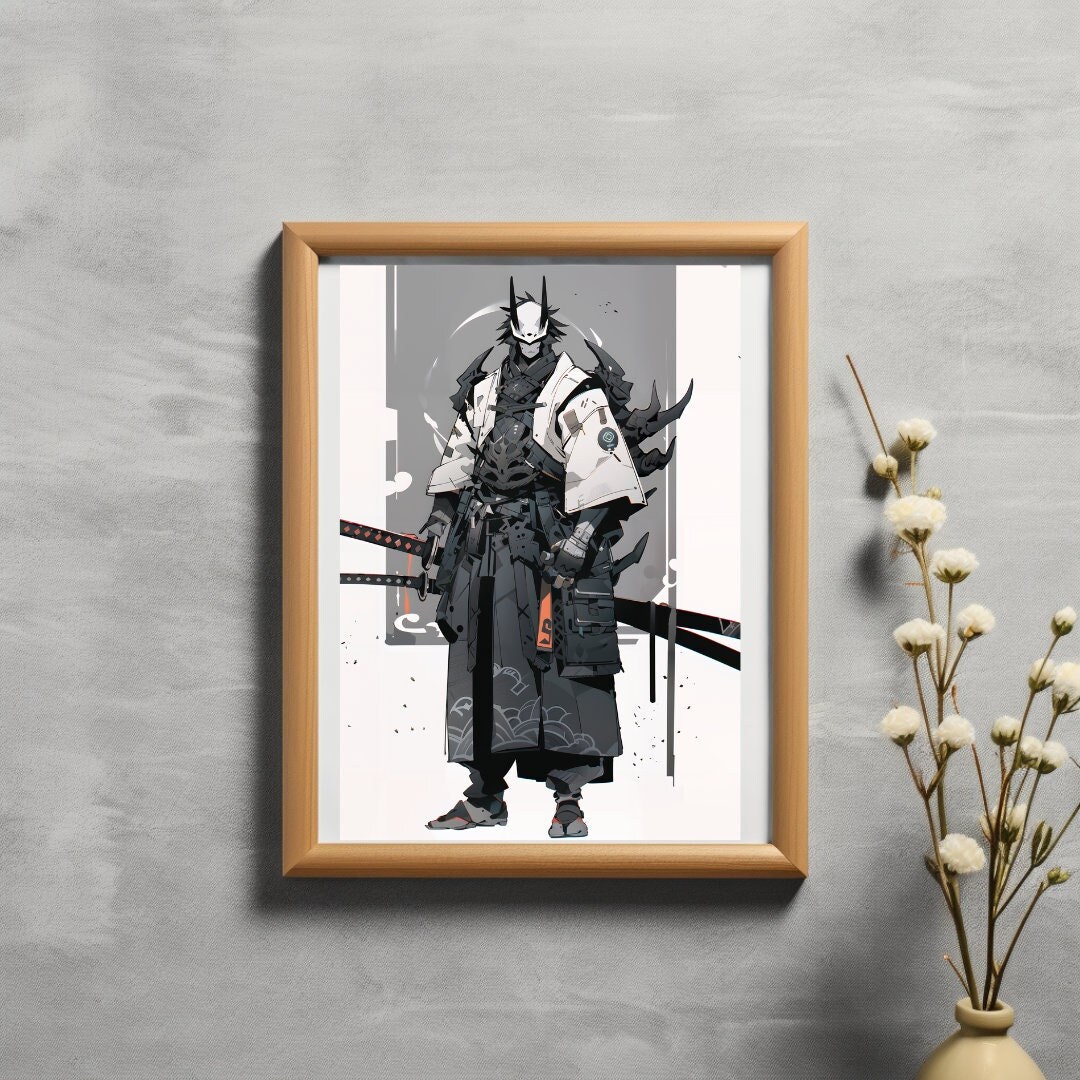 Futuristic Ronin, Digital Download, High Quality Anime Art ...