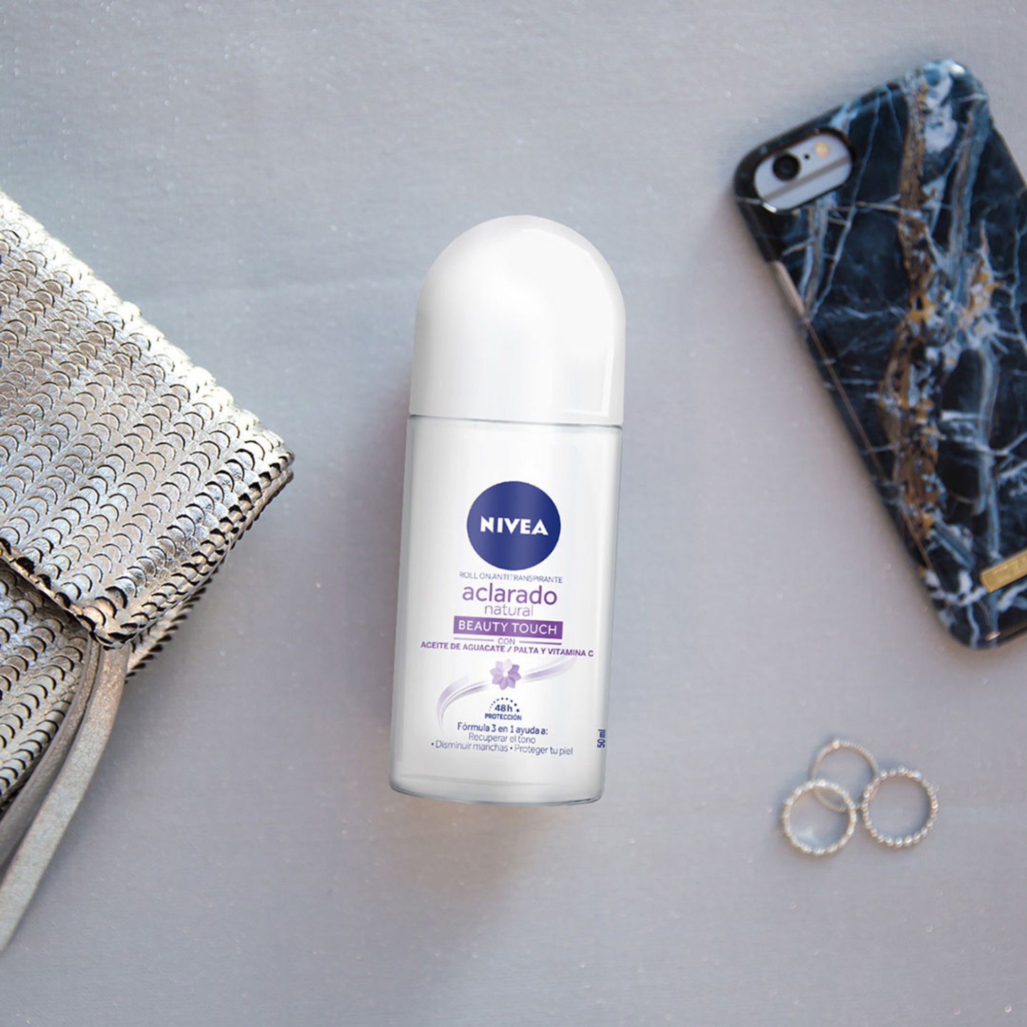 Nivea Aclarante Tono Natural Beauty Touch Roll on 50ml - Etsy