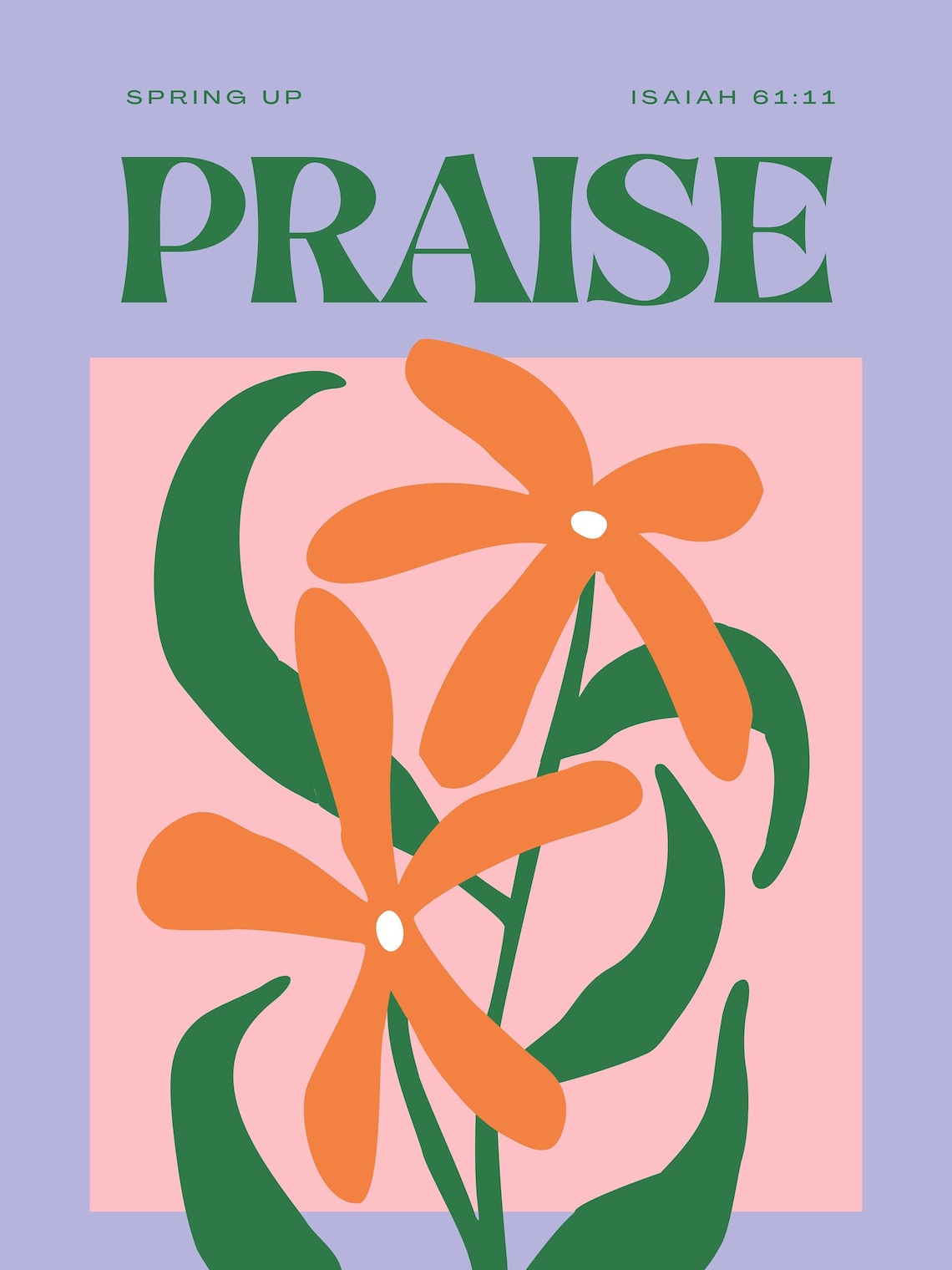 Aesthetic Christian Poster Merch Prints Floral Faith Scripture Ready to ...