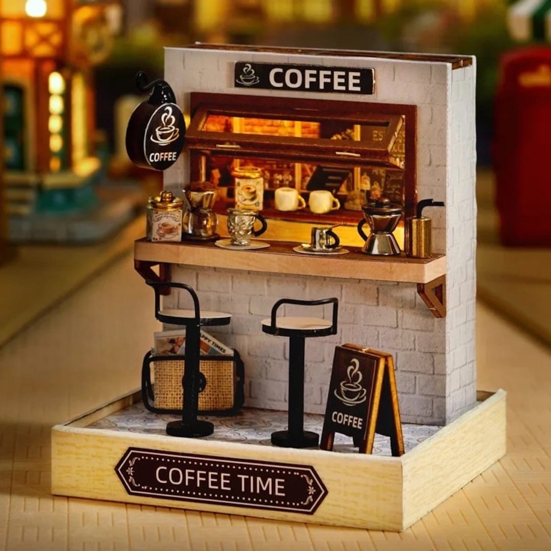 DIY Miniature Coffee Shop Kit - Etsy
