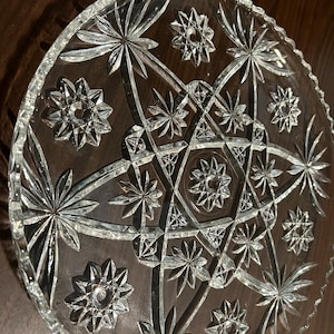 Anchor Hocking star of David Glass Platter - Etsy