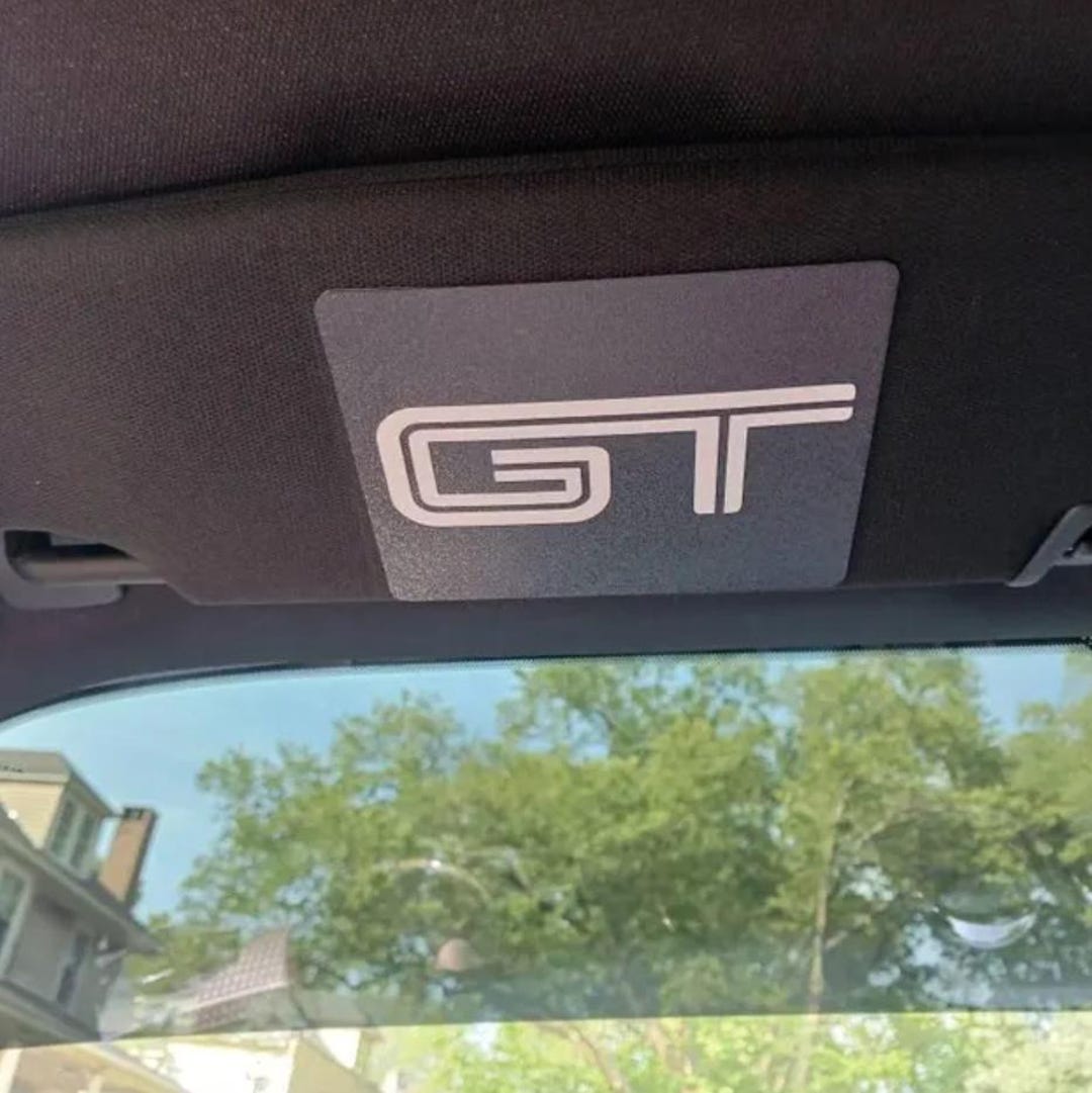 Ford Mustang GT Sun Visor Warning Label Covers - NOT a Sticker High ...