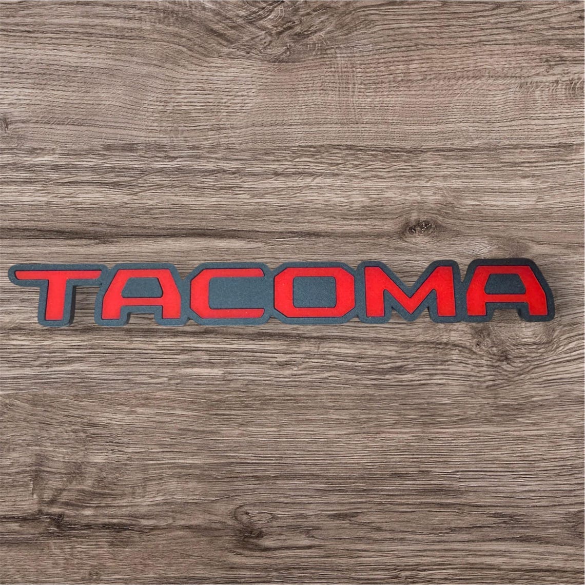 Toyota Tacoma Acrylic Badge Emblem With 3M Auto Grade Adhesive 8.5" X 1 ...