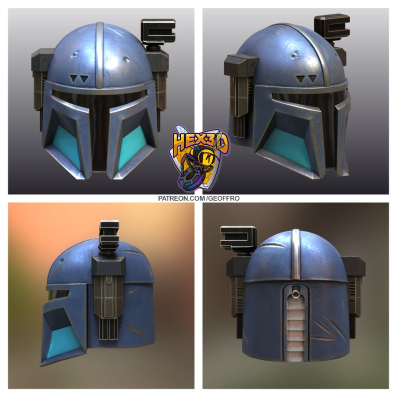 Heavy Mandalorian Helmet Paz Visla Cosplay Star Wars Costume Prop Full ...