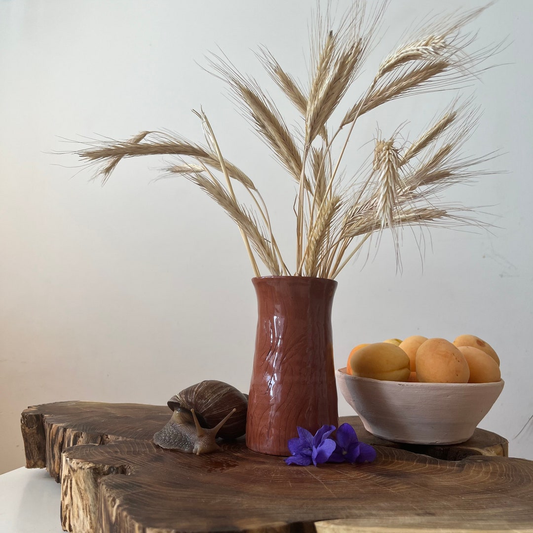 Vase With Tree Texture - Etsy