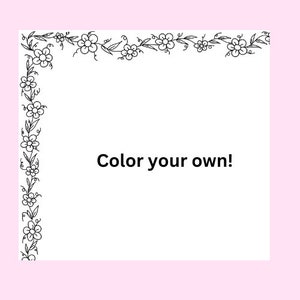 Printable Stationery Bundle With Flowers Borders, Printable Note Paper ...